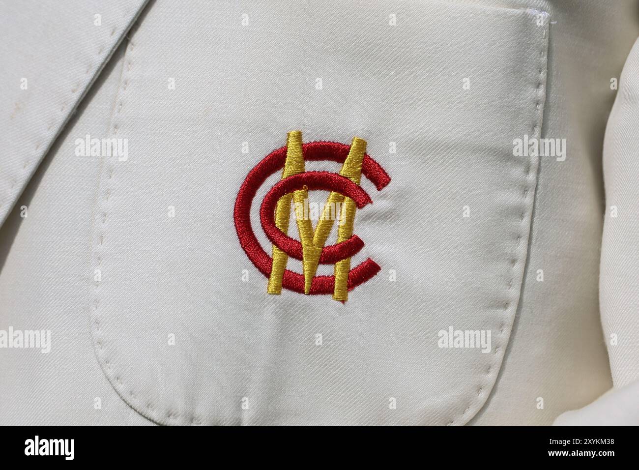 Marylebone Cricket Club logo on a blazer during the England v Sri Lanka ...