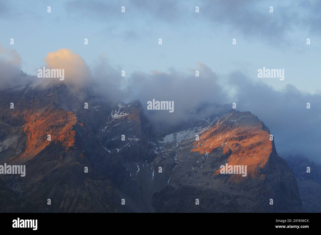 Sunset on the Col de liseran Sunset on the Col de liseran Stock Photo ...