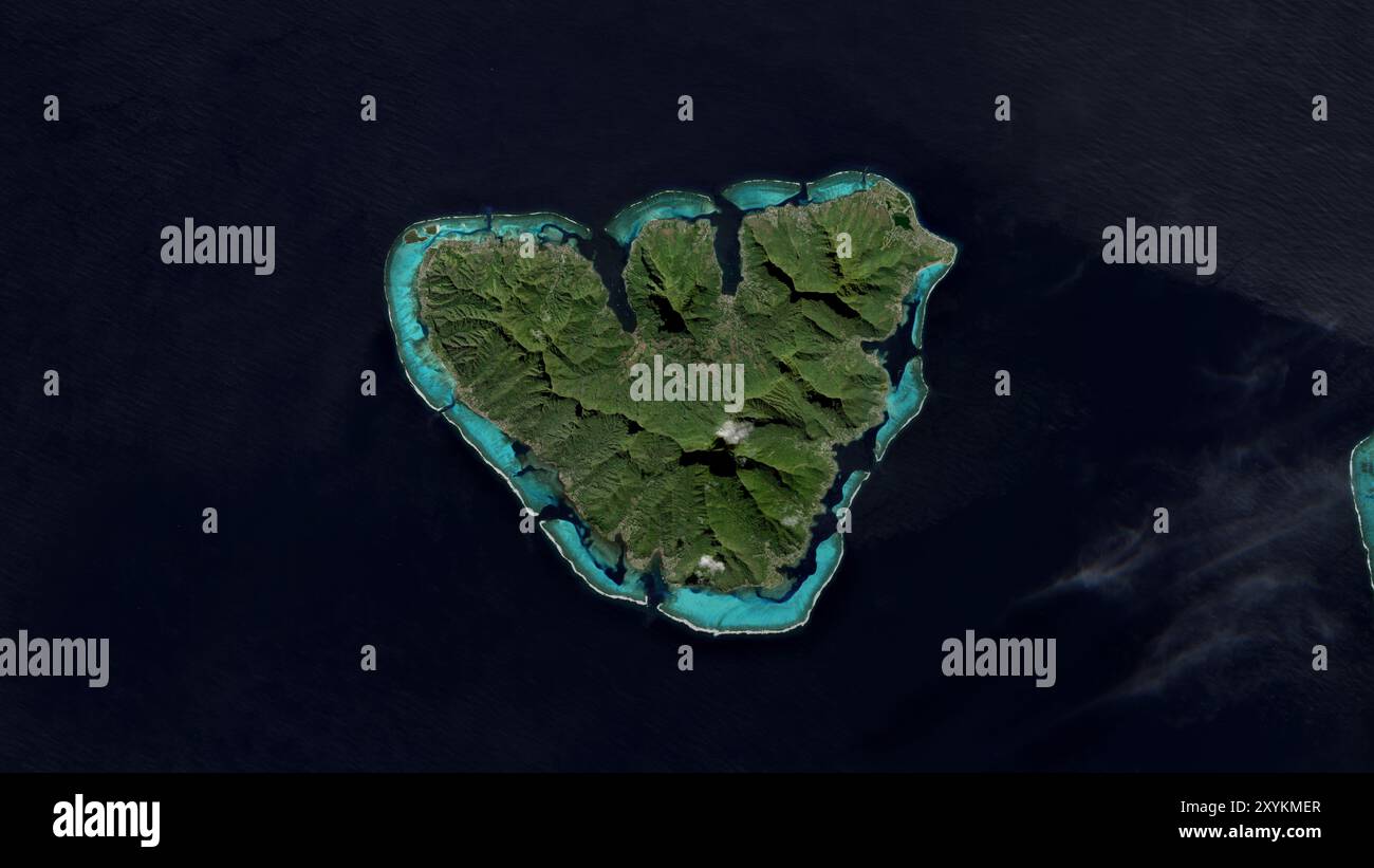 Map of moorea island hi-res stock photography and images - Alamy