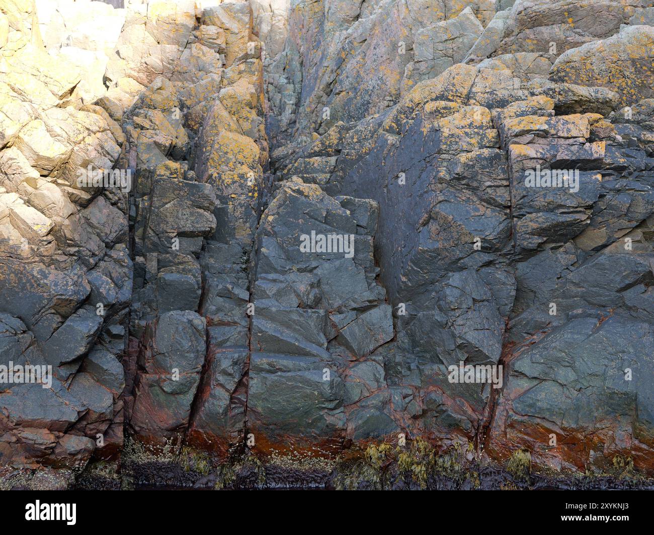The vibrant rock formations of Kullaberg, Sweden, reveal nature's ...