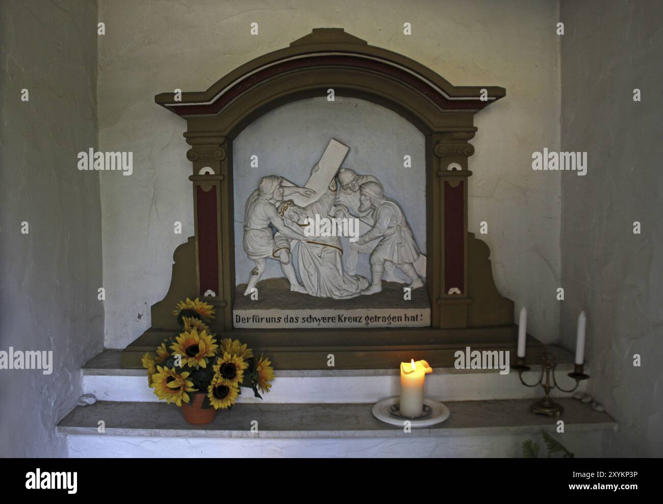 Holy house in Luegde Stock Photo - Alamy