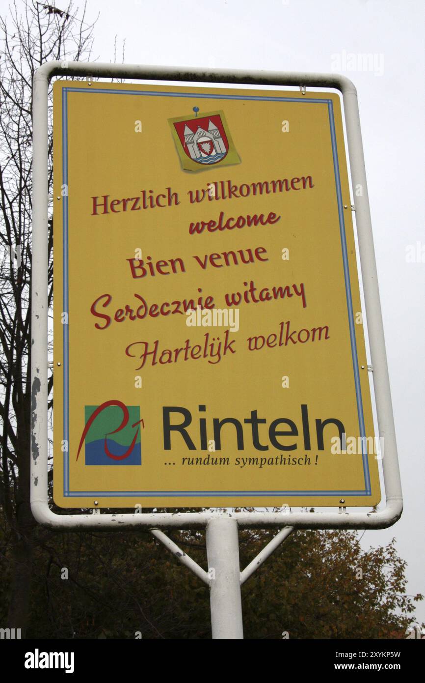 Welcome to Rinteln Stock Photo - Alamy