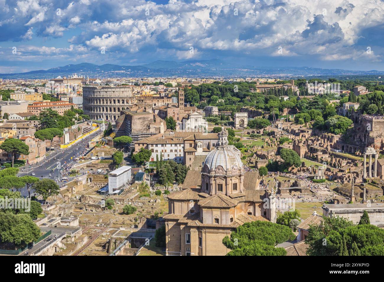 Colosseum from above rome hi-res stock photography and images - Alamy