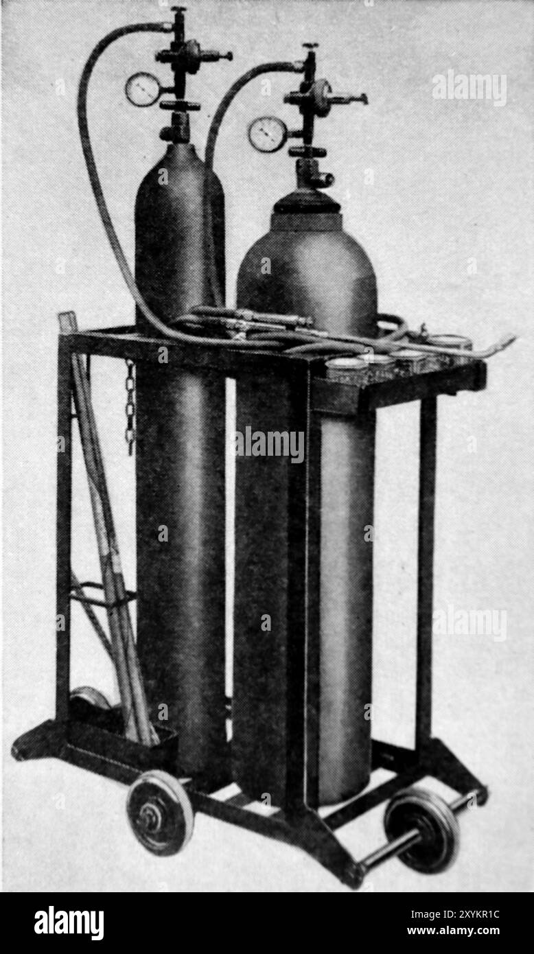A portable British Oxygen Co (London, England) oxy-acetylene welding ...