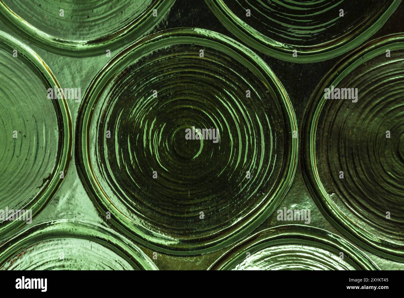 Details of a green glass stain window Stock Photo - Alamy