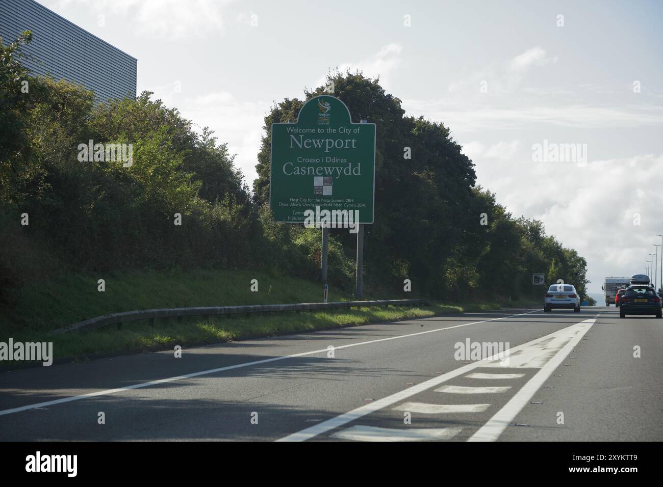 Welcome wales sign m4 motorway hi-res stock photography and images - Alamy