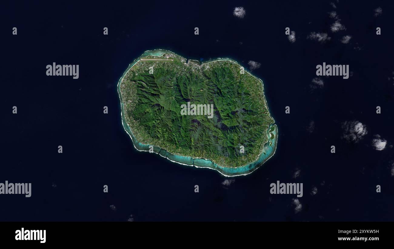 Rarotonga map hi-res stock photography and images - Alamy