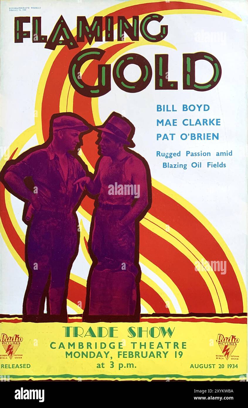 WILLIAM / BILL BOYD and PAT O'BRIEN in FLAMING GOLD 1932 director RALPH ...