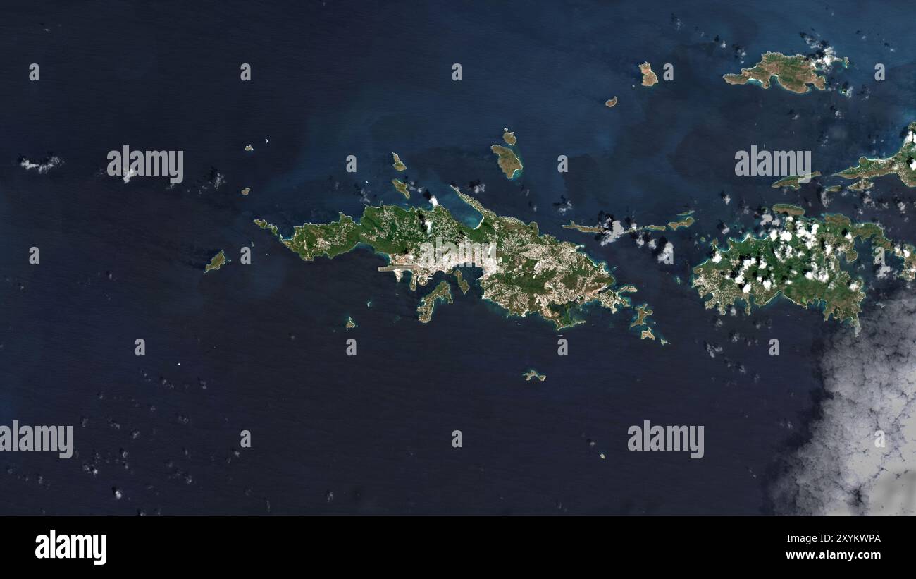 Outline map of saint thomas hi-res stock photography and images - Alamy