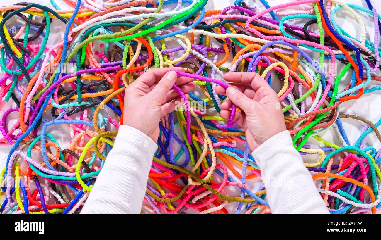 Crafty Clay Bead Assortment Stock Photo - Alamy