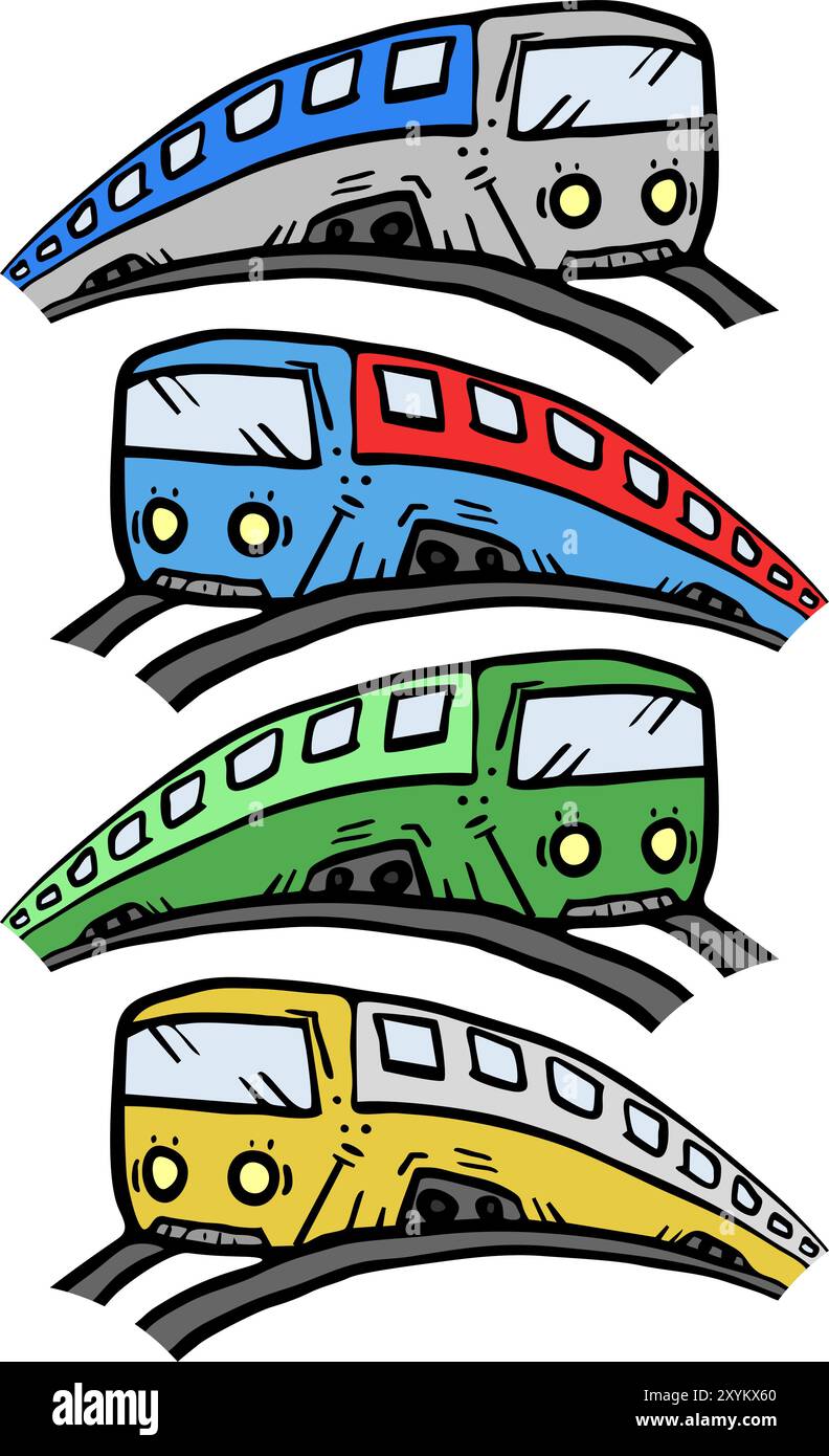 Cartoon style train hi-res stock photography and images - Alamy