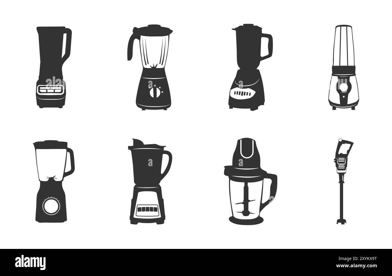 Kitchen blender silhouette, Blender silhouette, Kitchen blender svg ...
