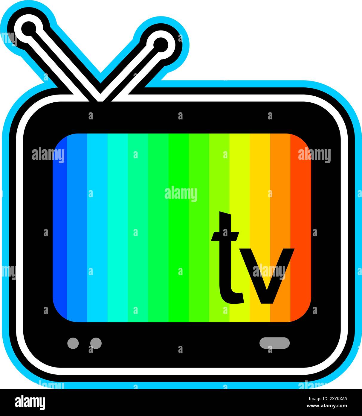Color television screen Stock Vector Image & Art - Alamy