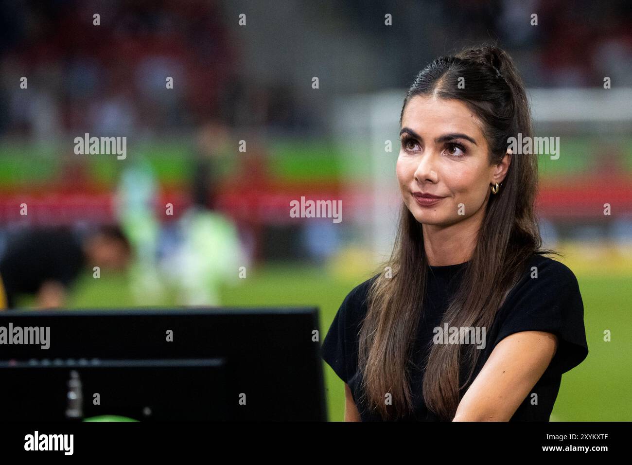 Lea Wagner (SWR Moderatorin), GER, FC Heidenheim vs. BK Haecken ...