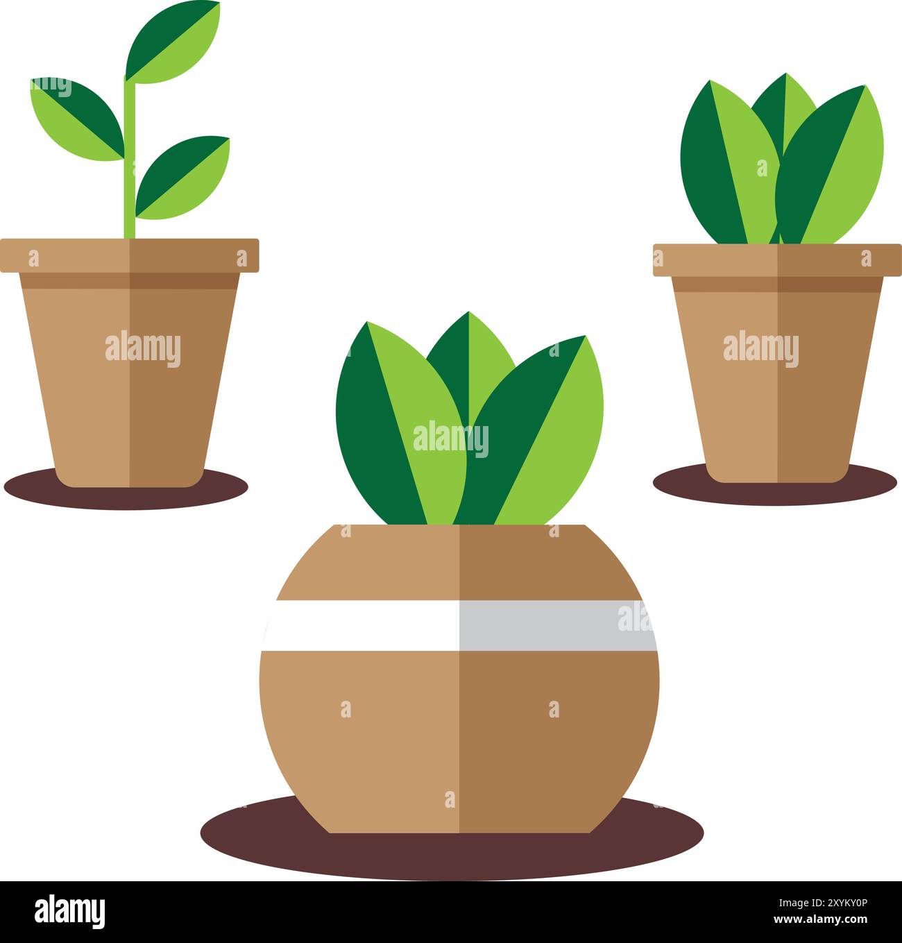 Flat Plant Design Stock Vector Image & Art - Alamy