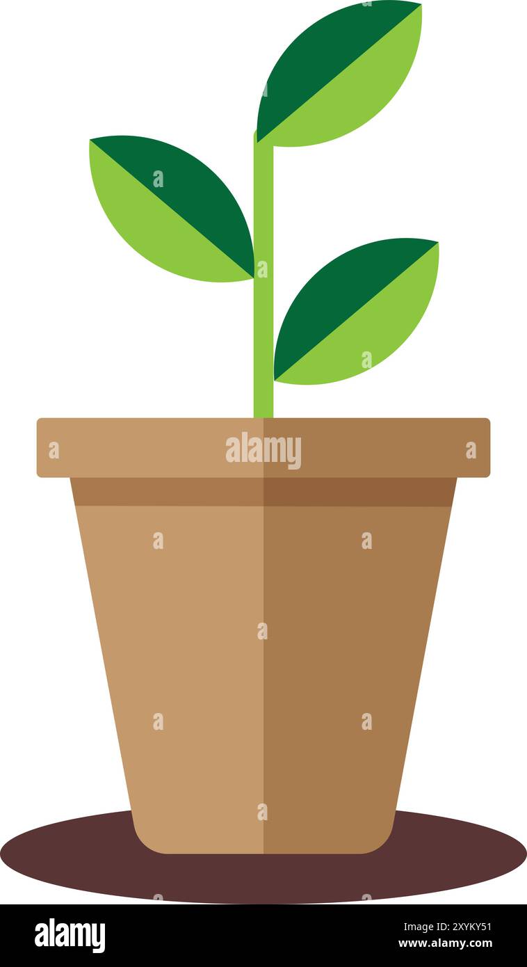 Flat Plant Design Stock Vector Image & Art - Alamy