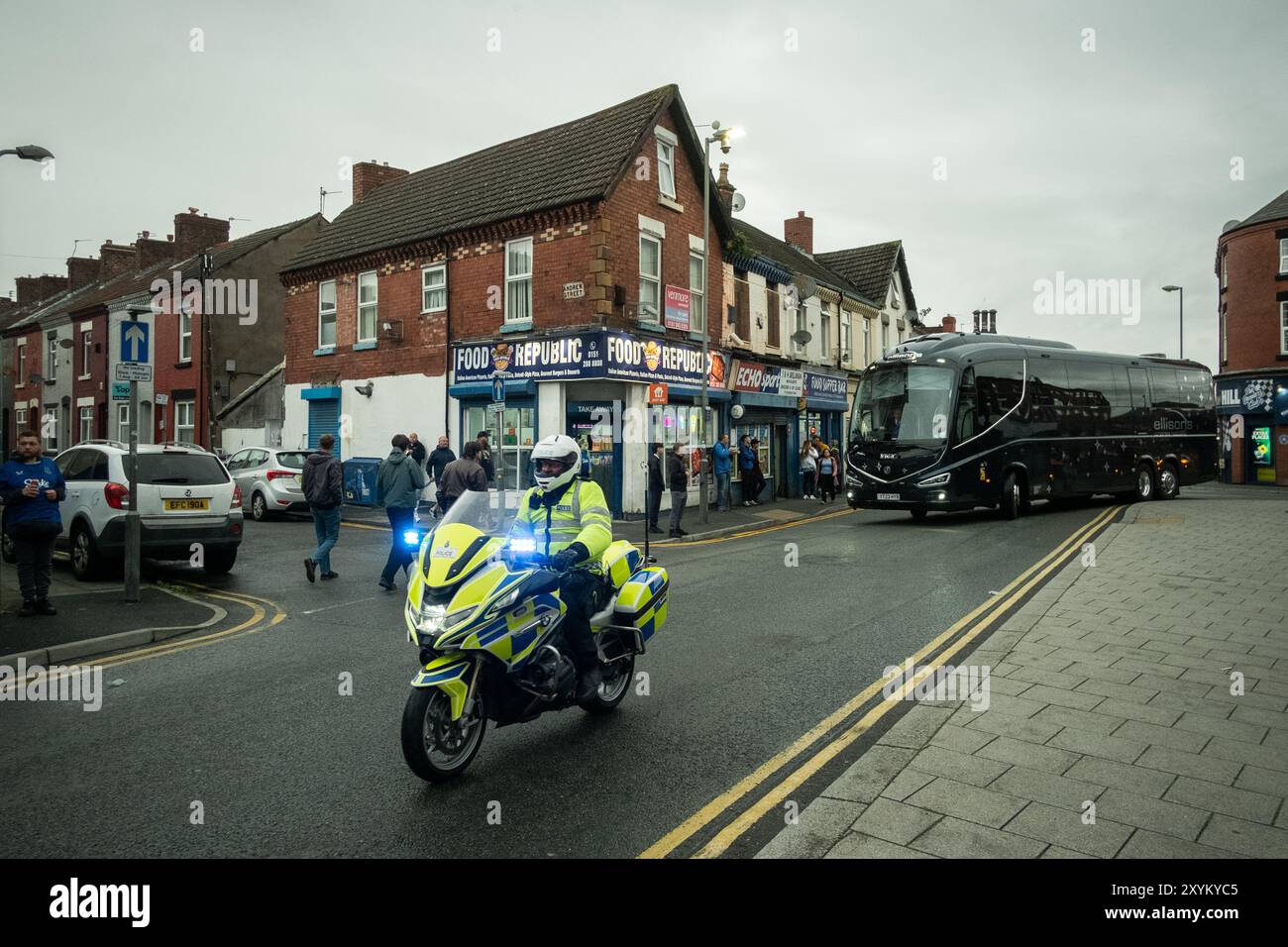 Old football bus hi-res stock photography and images - Alamy