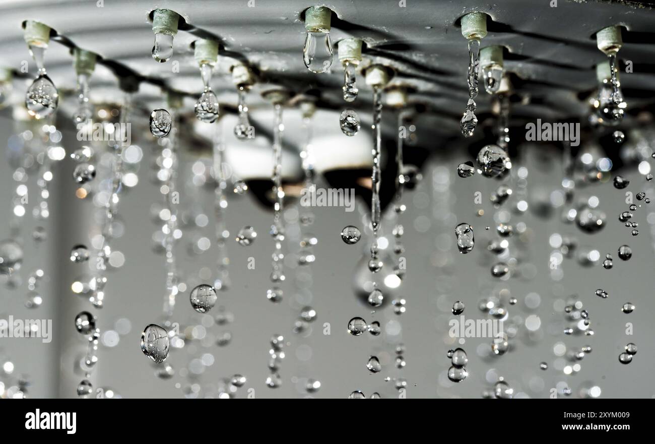 Water droplets from the shower Stock Photo - Alamy