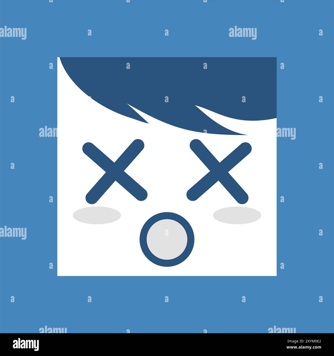 Emoji disappointed face icon Stock Vector Images - Alamy