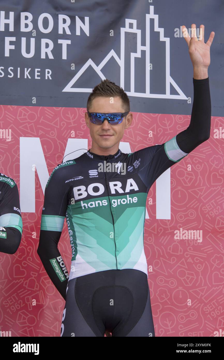 ESCHBORN, Germany, MAY 1st 2018: Pawel Poljanski (Bora-Hansgrohe) at ...