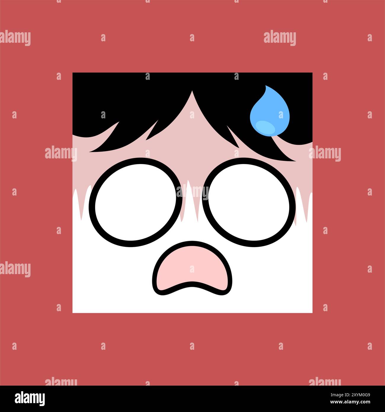 Scared vector vectors hi-res stock photography and images - Alamy