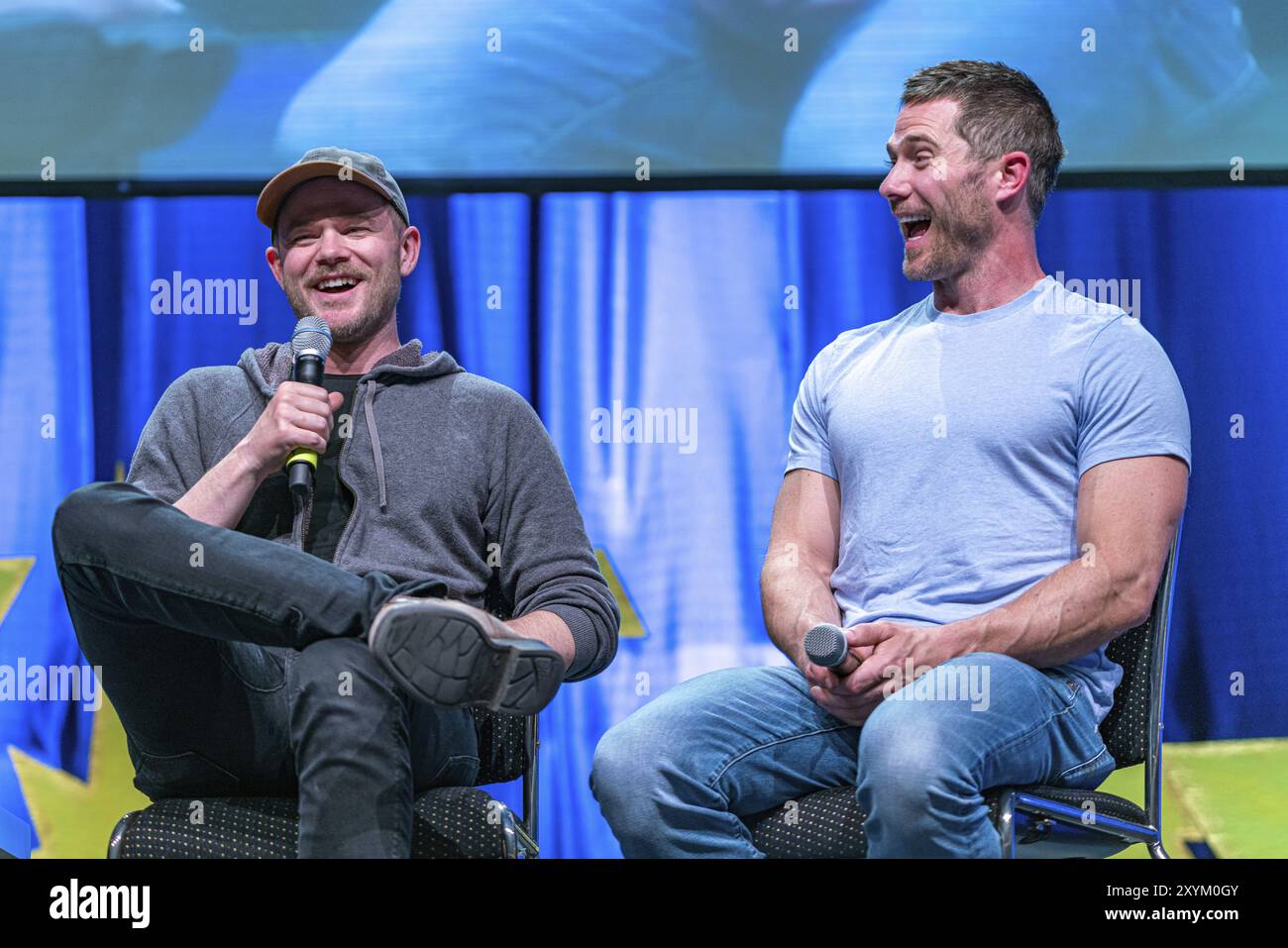 Luke macfarlane and aaron ashmore hi-res stock photography and images ...