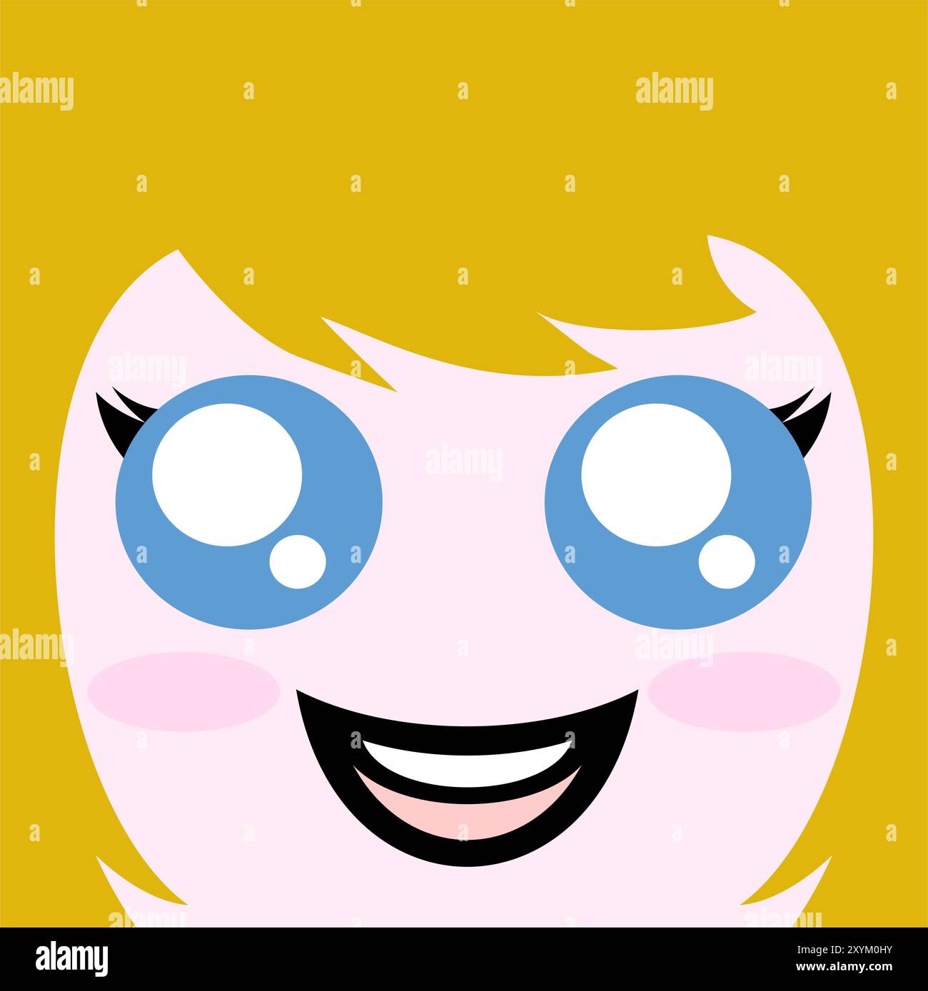 happy girl expression draw Stock Vector Image & Art - Alamy