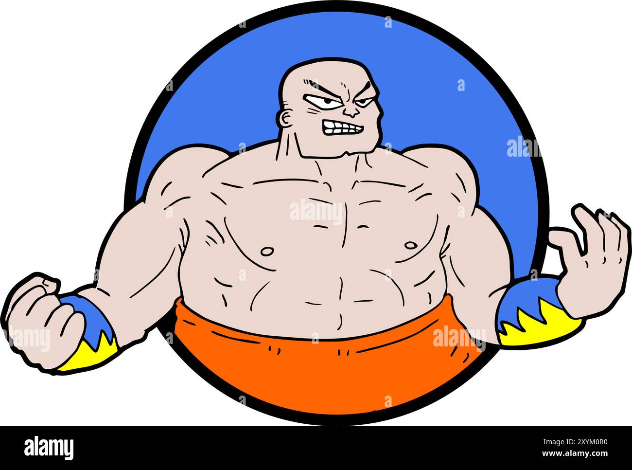 Wrestler vector illustration hi-res stock photography and images - Alamy