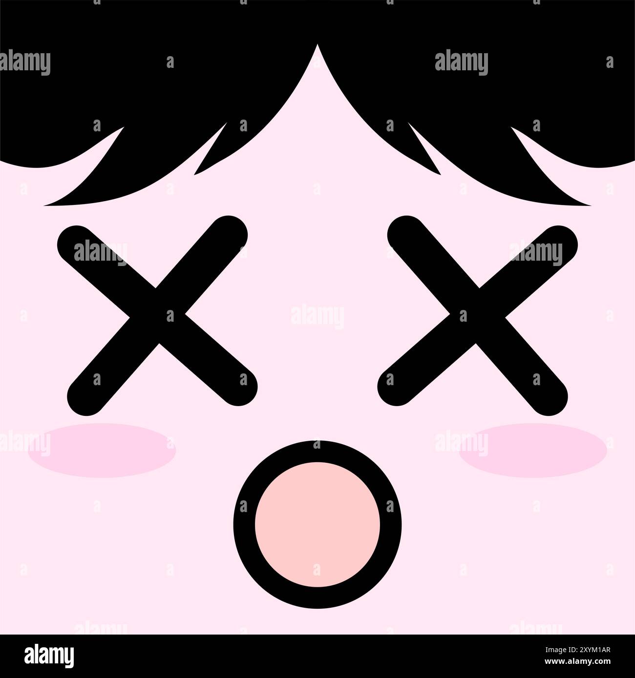 Emoji disappointed face icon Stock Vector Images - Alamy