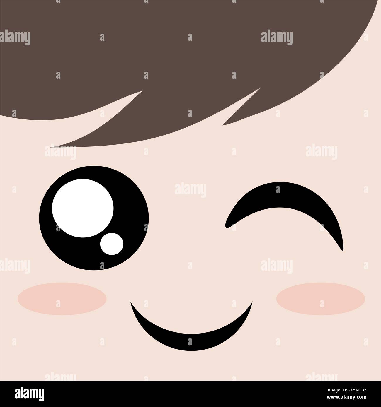 funny wink expression Stock Vector Image & Art - Alamy