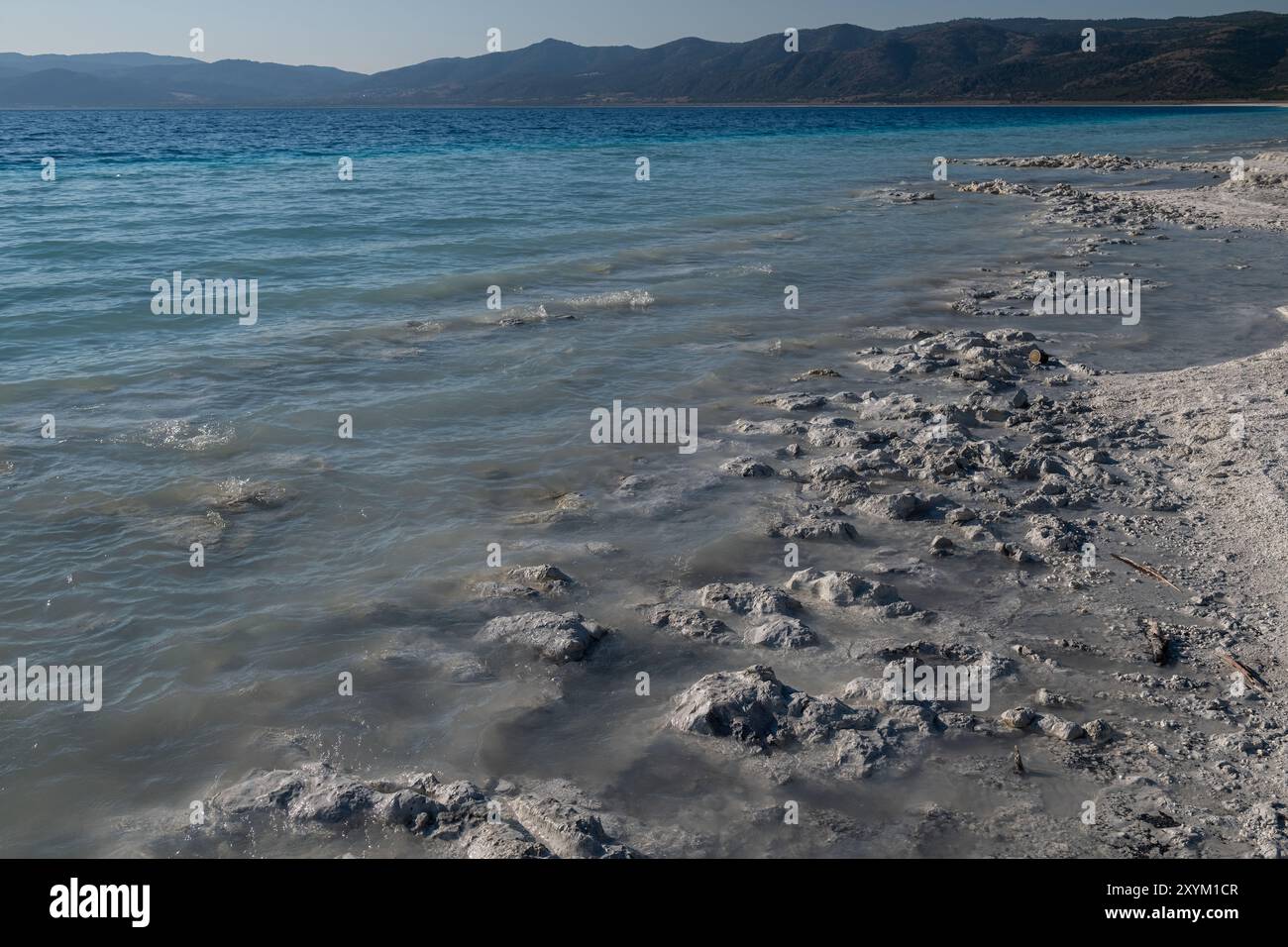 Mud on the shore of Lake Salda in Turkey Stock Photo - Alamy