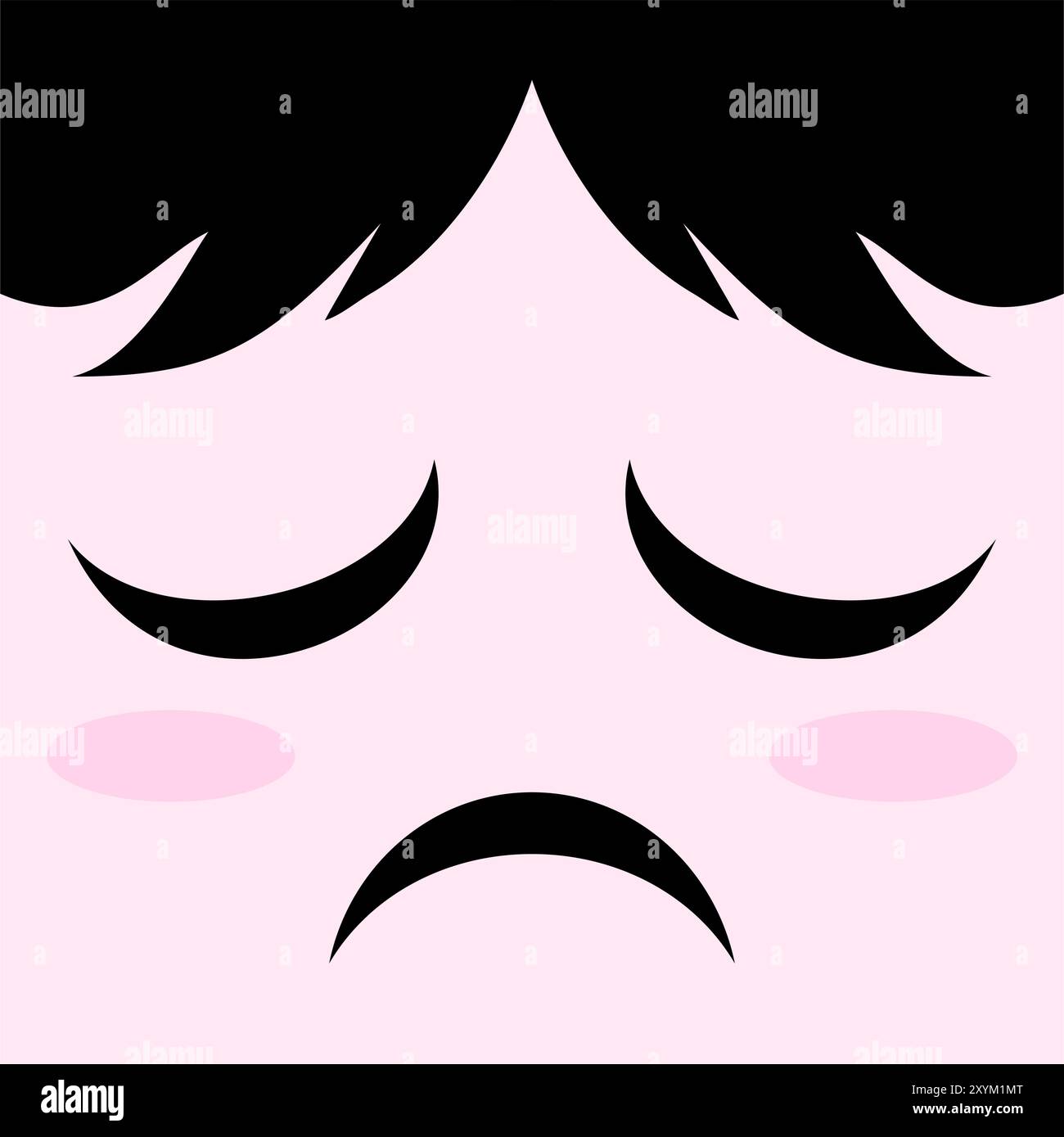 sad expression design Stock Vector Image & Art - Alamy