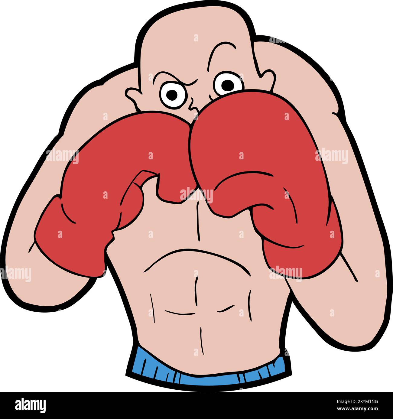 Boxer fighter cartoon hi-res stock photography and images - Alamy