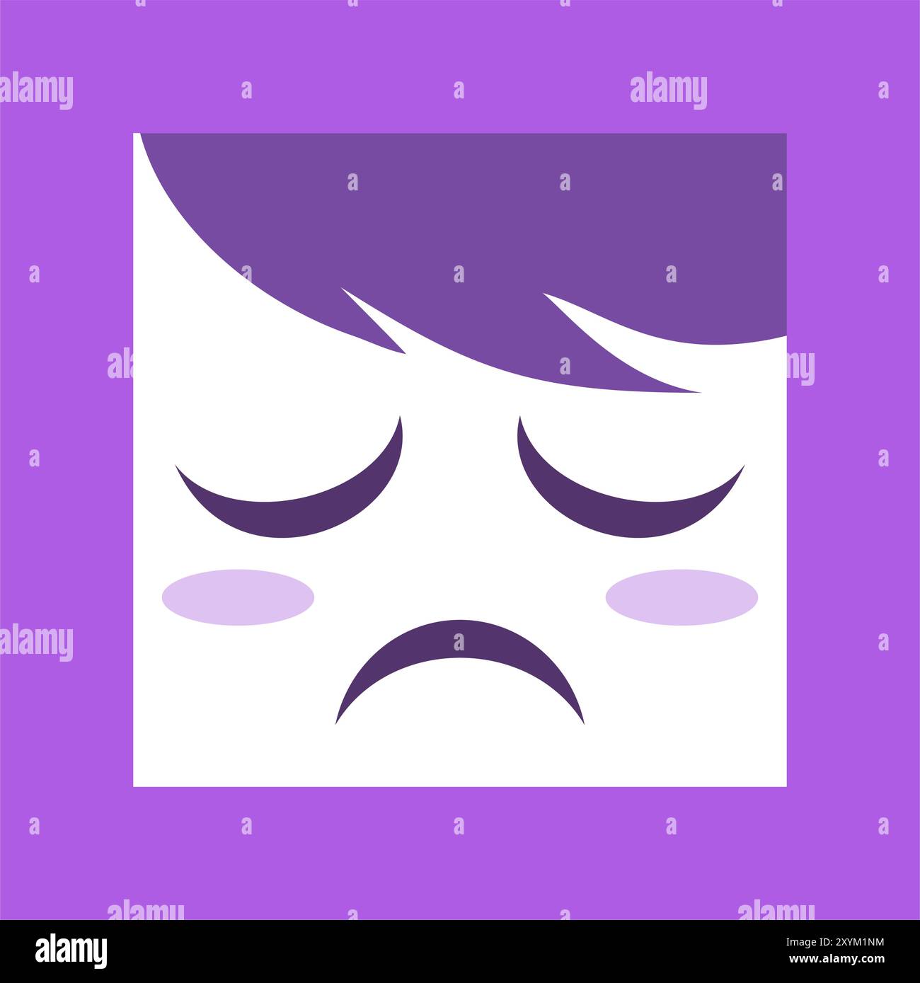 sad expression design Stock Vector Image & Art - Alamy