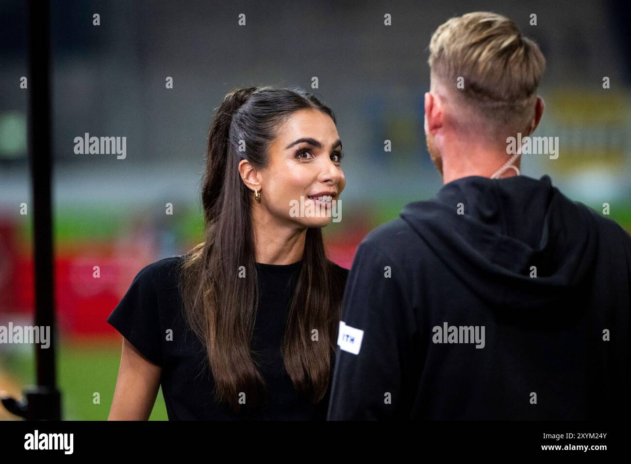 Lea Wagner (SWR Moderatorin), Marc Schnatterer (FC Heidenheim), GER, FC ...