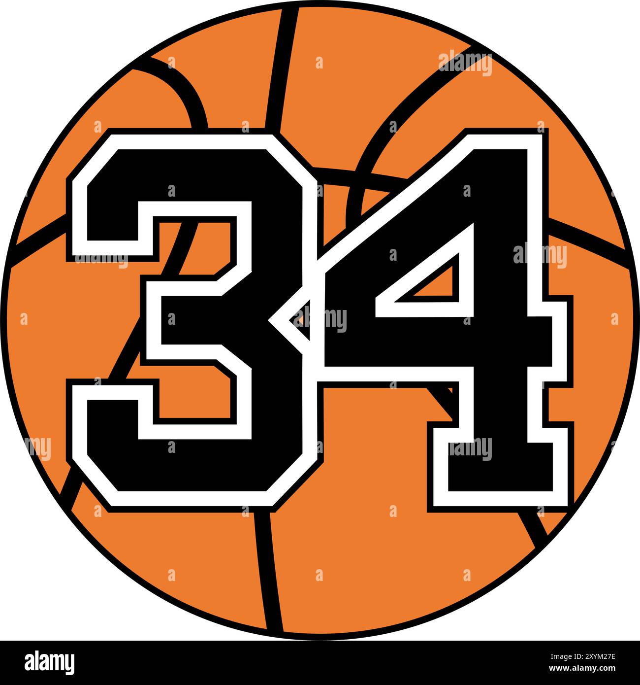 Number 34 Cut Out Stock Images & Pictures - Alamy