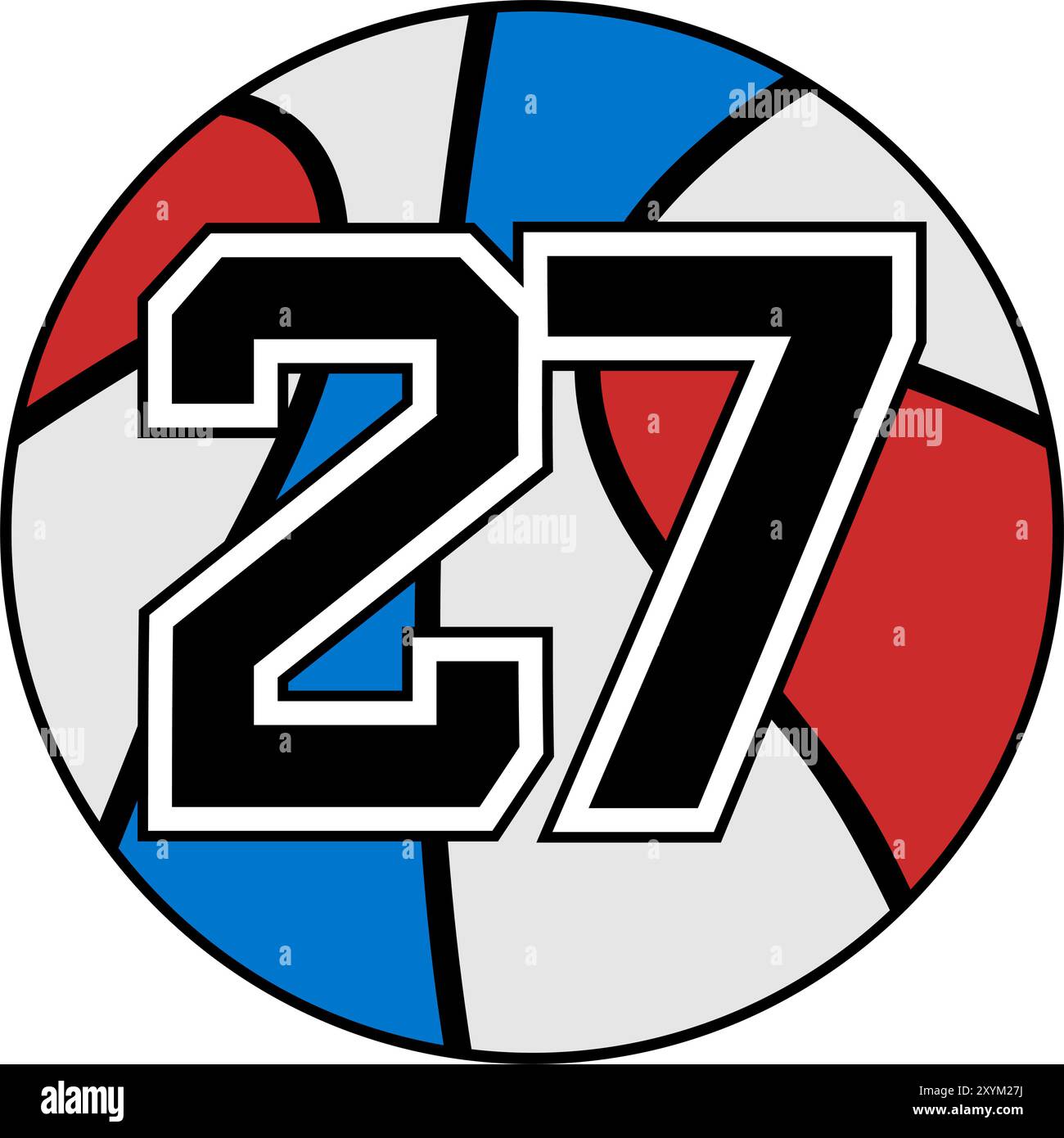 Number twenty seven 27 Cut Out Stock Images & Pictures - Alamy
