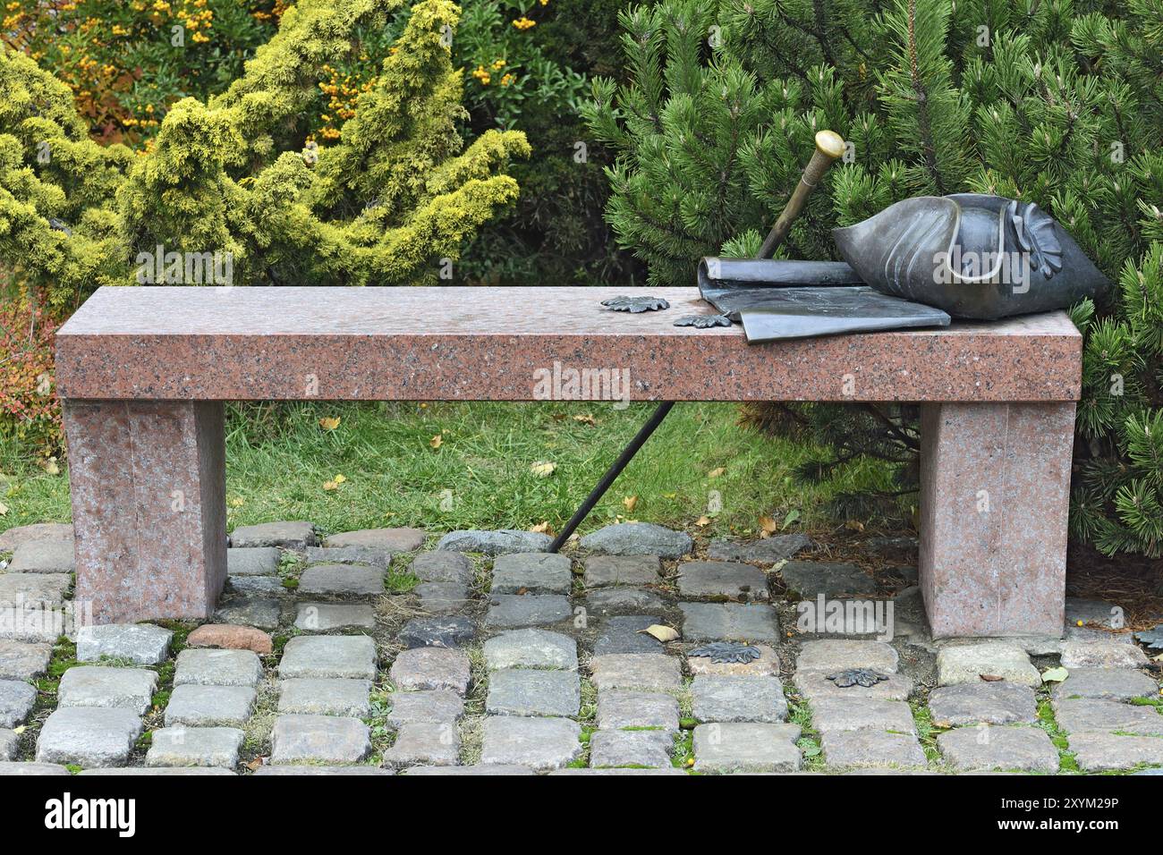 Bench Kant with his hat, cane, and the manuscript. Museum of the World ...