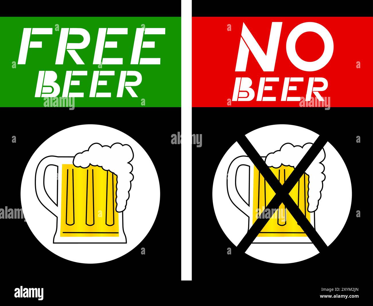 Beer card Stock Vector Images - Alamy