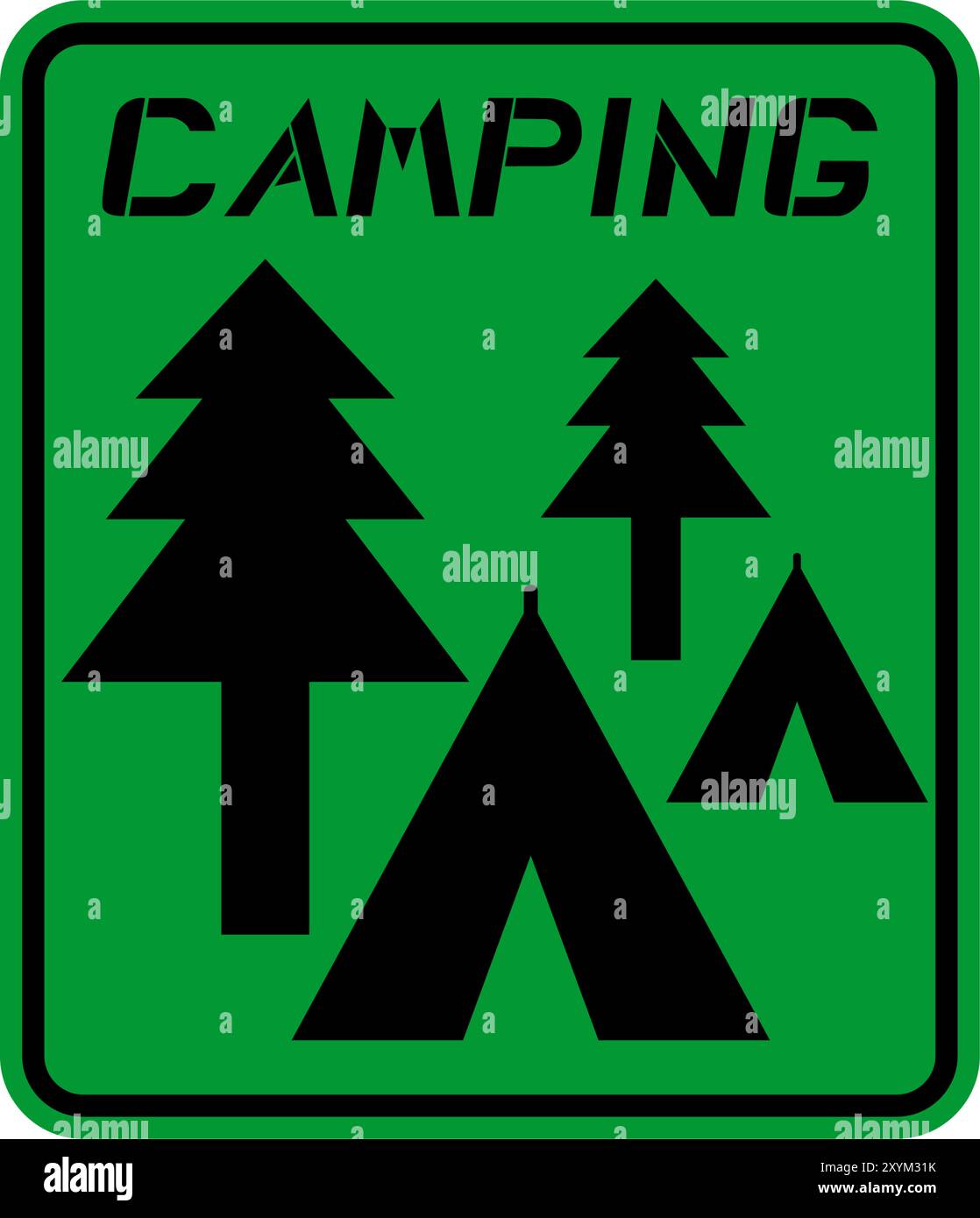 Camping sign Stock Vector Images - Alamy