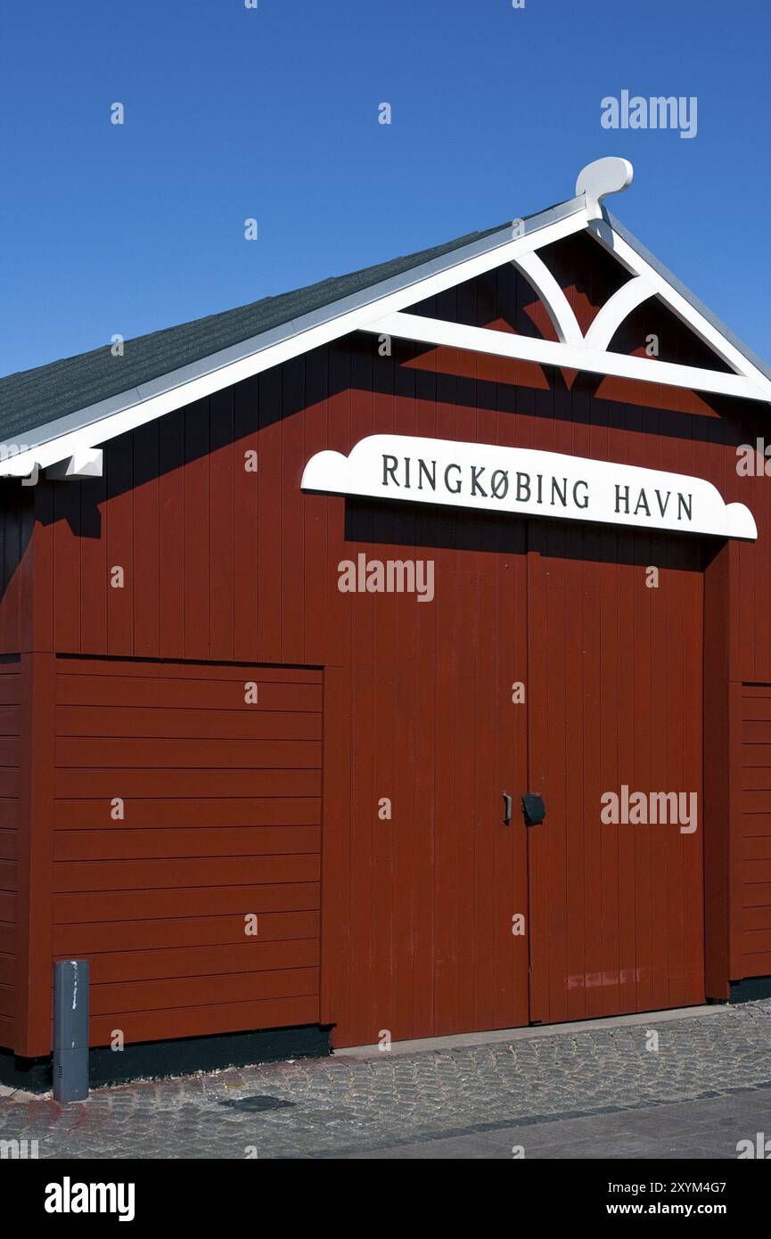 Old fishing hut in the harbour of Ringkobing, Denmark fishing hut in ...