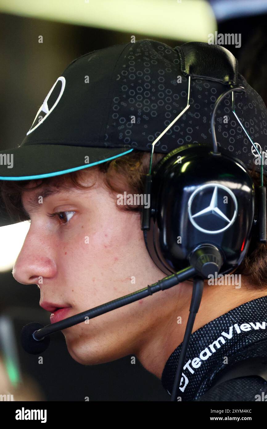 Monza, Italy. 30th Aug, 2024. Andrea Kimi Antonelli (ITA) Mercedes AMG ...