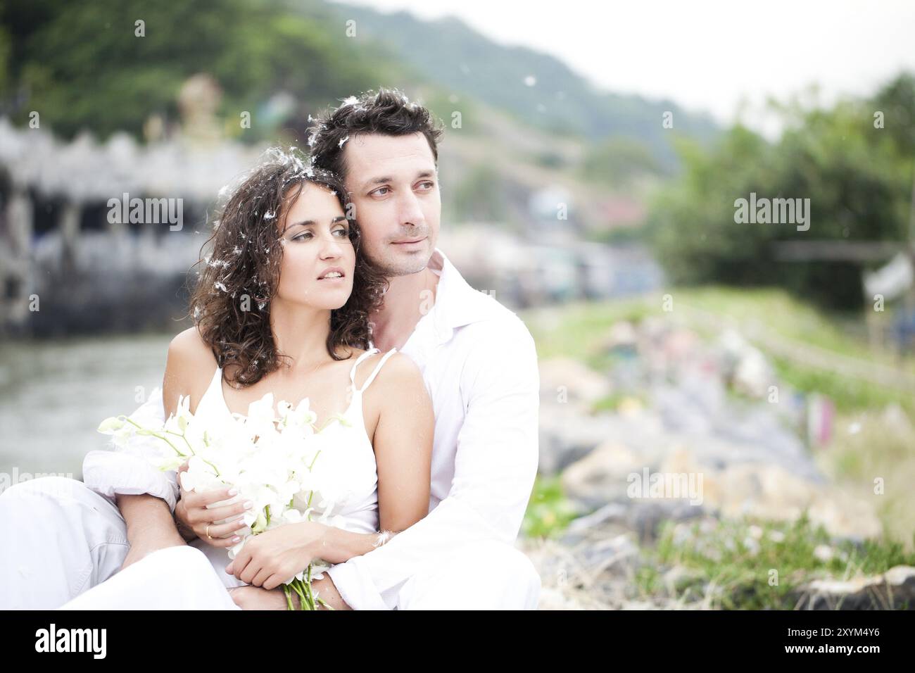 Two brides an one groom hi-res stock photography and images - Alamy