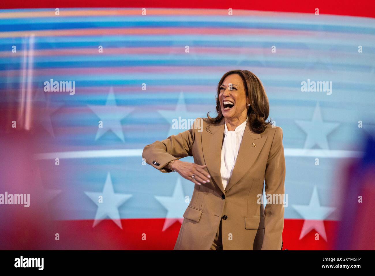 Chicago, Illinois, August 19, 2024- Vice President Kamala Harris at the ...