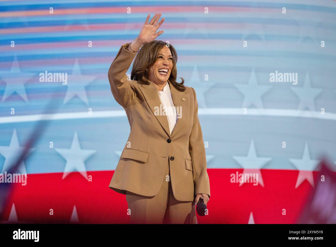 Chicago, Illinois, August 19, 2024- Vice President Kamala Harris at the ...