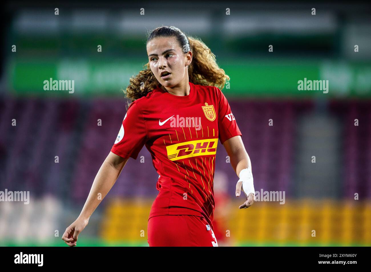 Farum, Denmark. 29th, August 2024. Sarah Tofft of FC Nordsjaelland seen ...