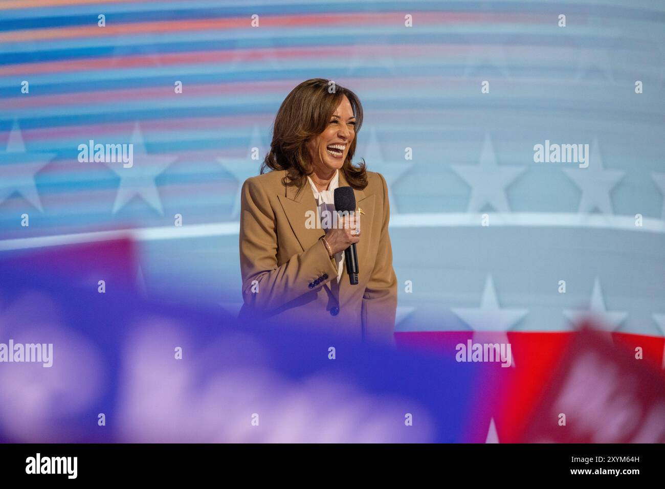 Chicago, Illinois, August 19, 2024- Vice President Kamala Harris at the ...