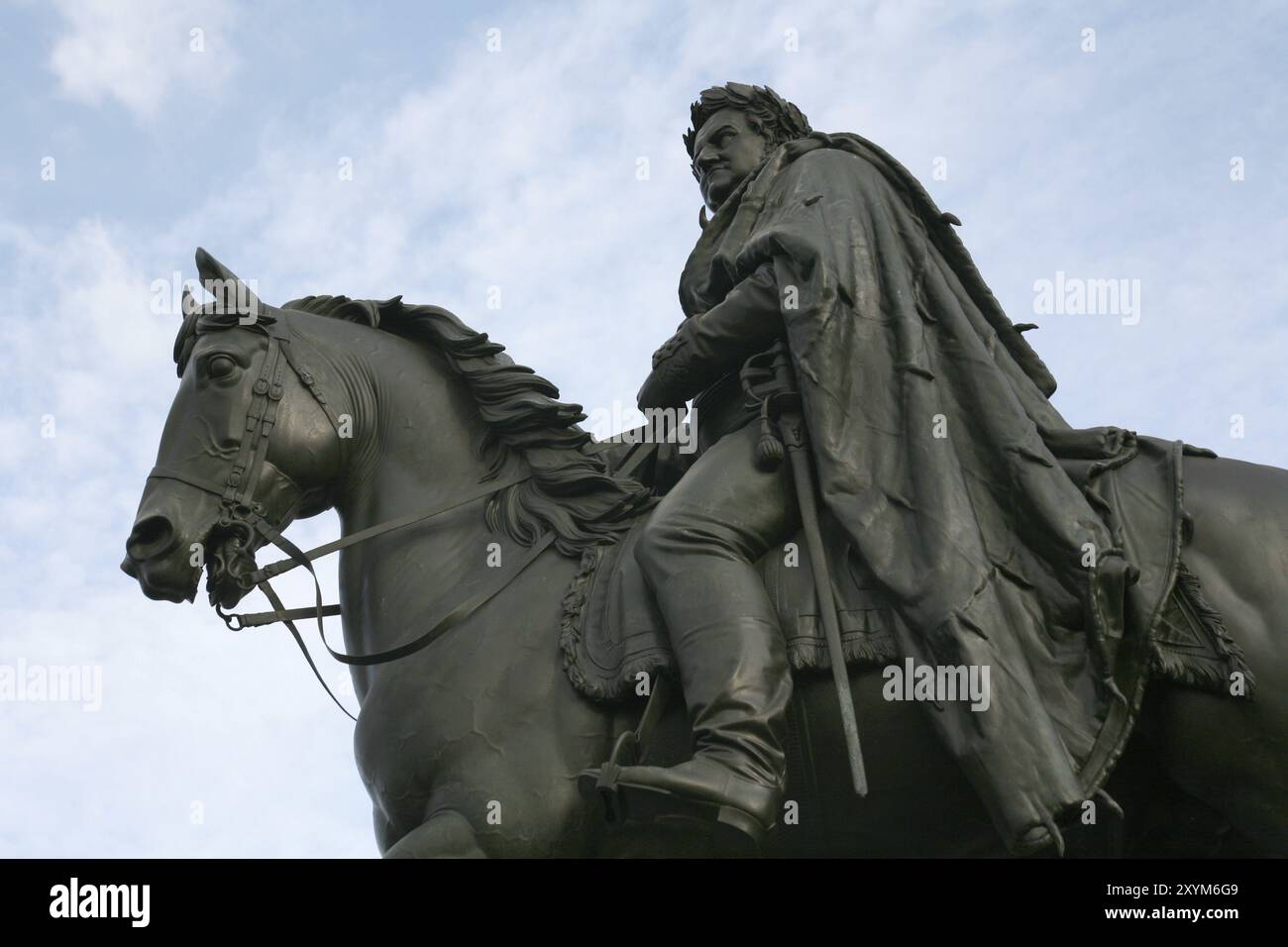 Equestrian statue on platz hi-res stock photography and images - Alamy