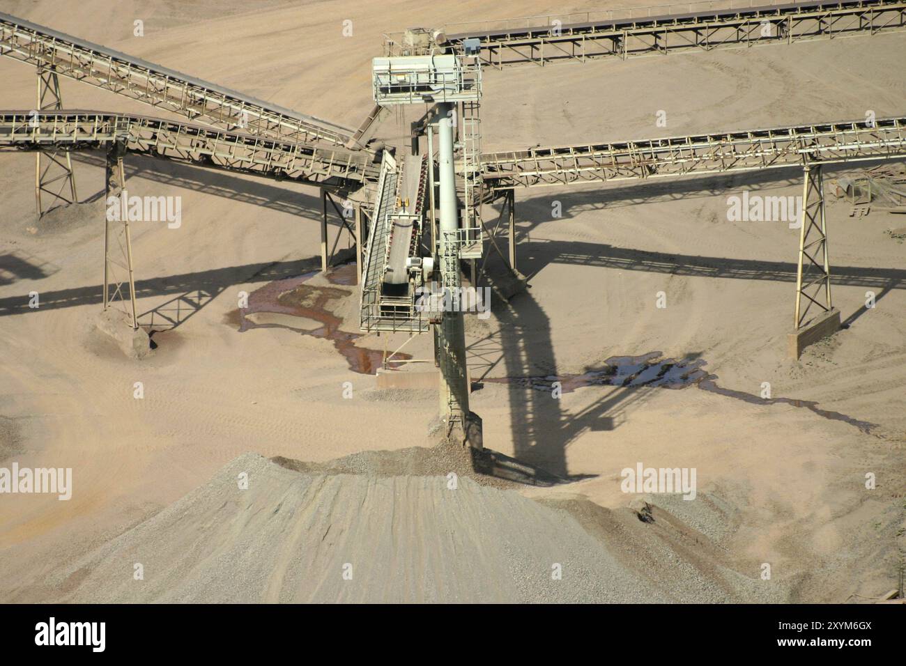 Conveyor belts in a quarry Stock Photo - Alamy