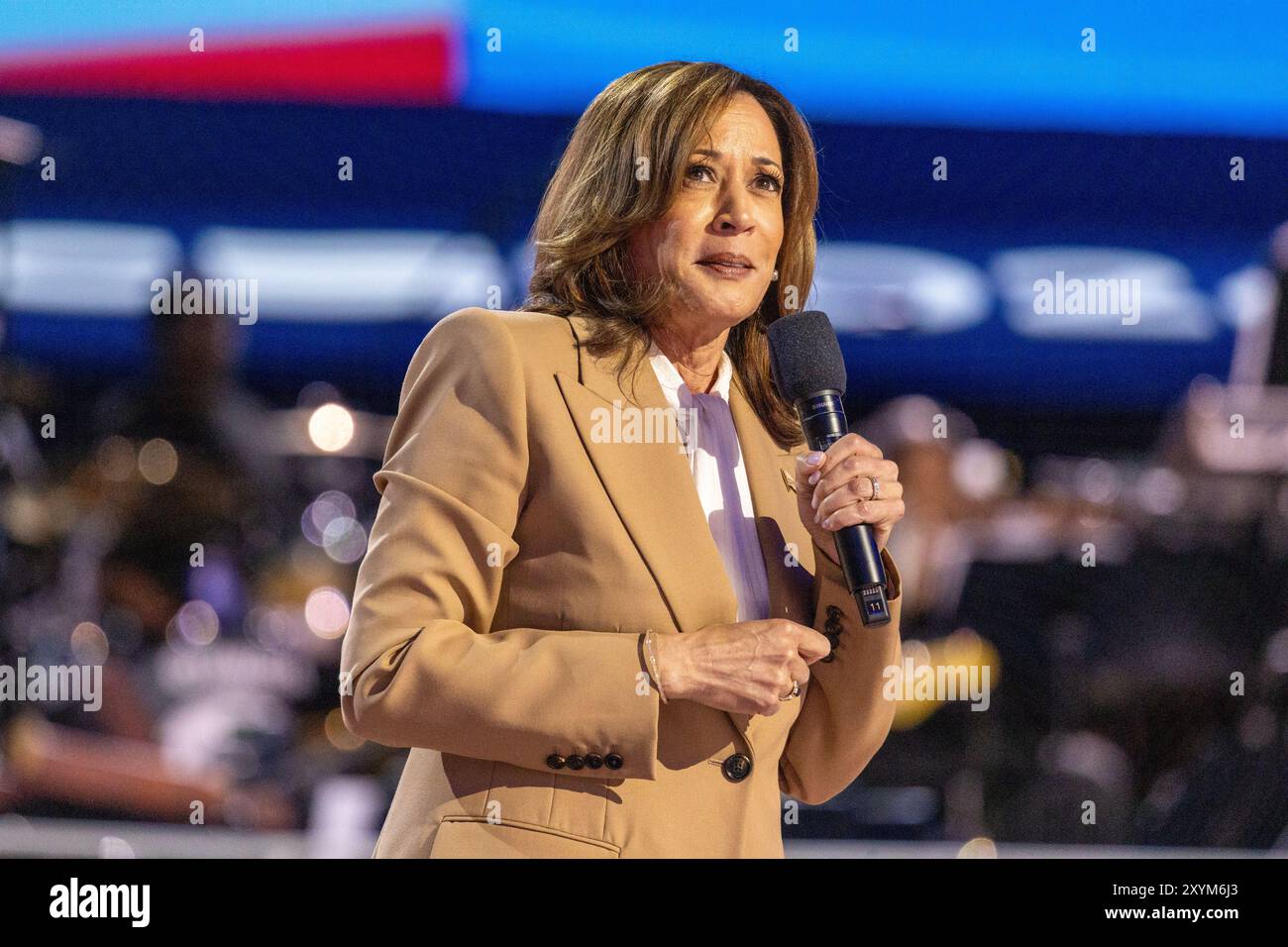 Chicago, Illinois, August 19, 2024- Vice President Kamala Harris at the ...